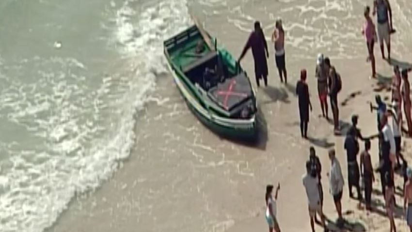 Llegan 6 balseros cubanos a costas de la Florida – Telemundo Miami (51)