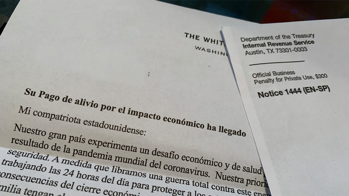 La carta del IRS, advierten de su importancia si te llegó un pago de ...
