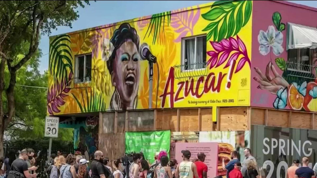Inauguran mural en homenaje a Celia Cruz en La Pequeña Habana ...
