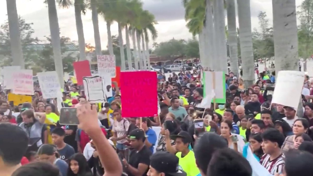 Protestan contra el gobernador Ron DeSantis en Homestead – Telemundo ...