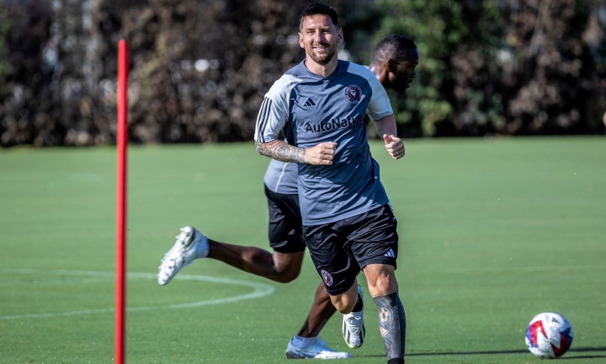 Imágenes: Lionel Messi en primer entrenamiento del Inter Miami ...
