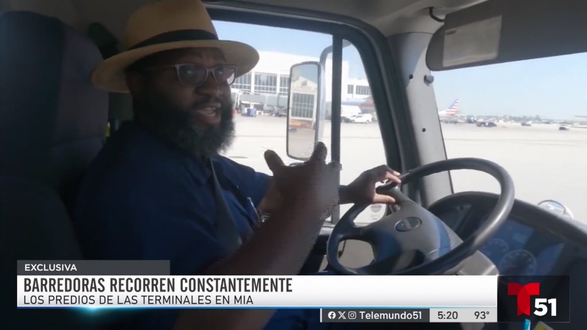 El Anónimo Mundo del Aeropuerto: La Barredora – Telemundo Miami (51)