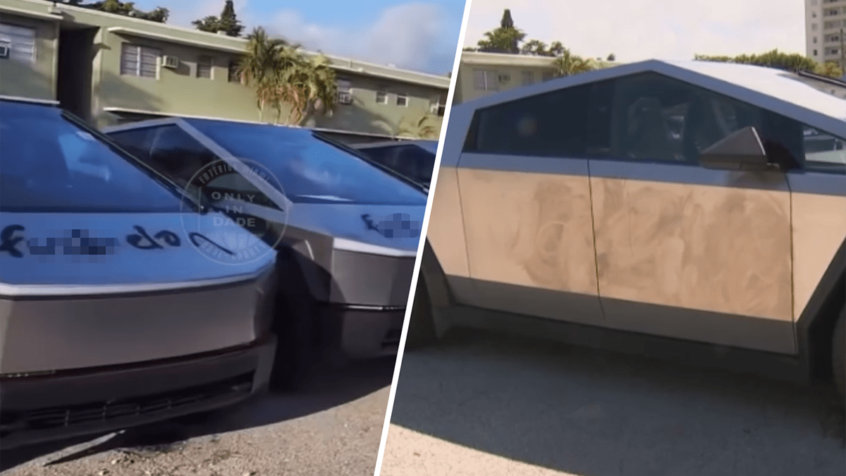 ‘F— Elon’: Dejan mensaje vulgar en Cybertrucks dirigidos al dueño de ...