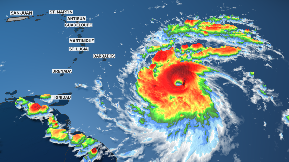 Beryl hace historia como el huracán que más rápido alcanza categoría 4 ...