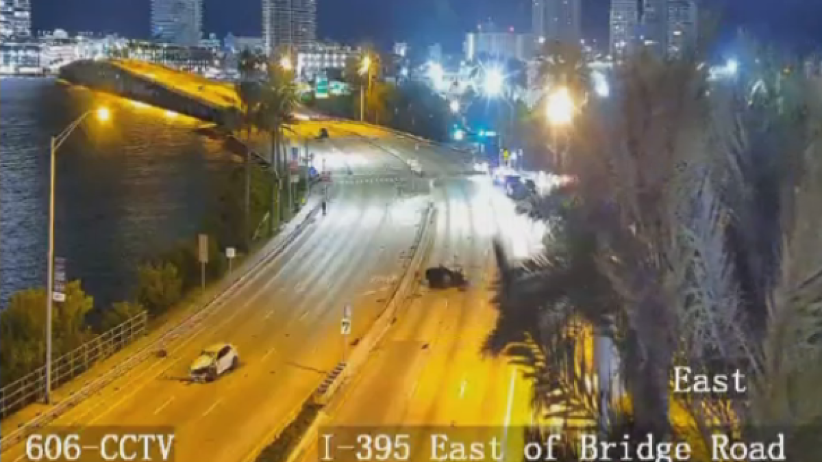 Accidente en viaducto MacArthur en Miami-Dade obliga al cierre de la ...