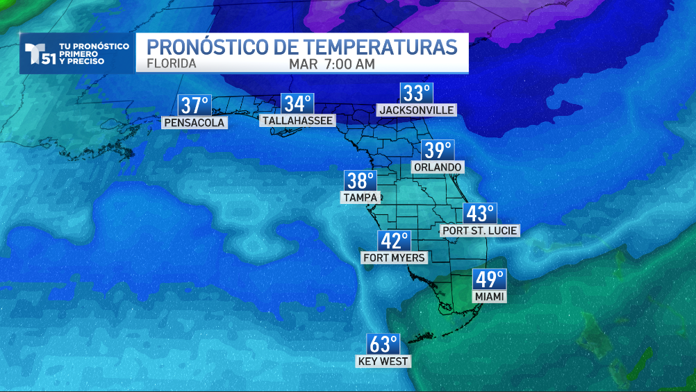 Llega el frío al sur de la Florida para la próxima semana – Telemundo ...