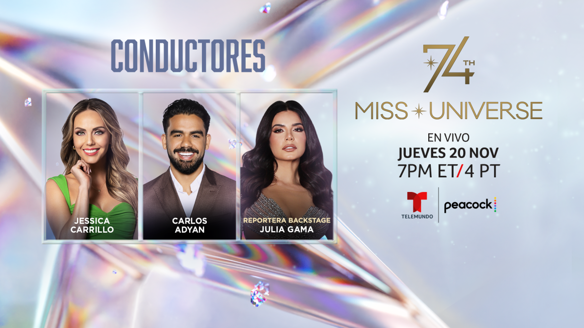 Carlos Adyan y Jessica Carrillo son conductores de Miss Universe ...