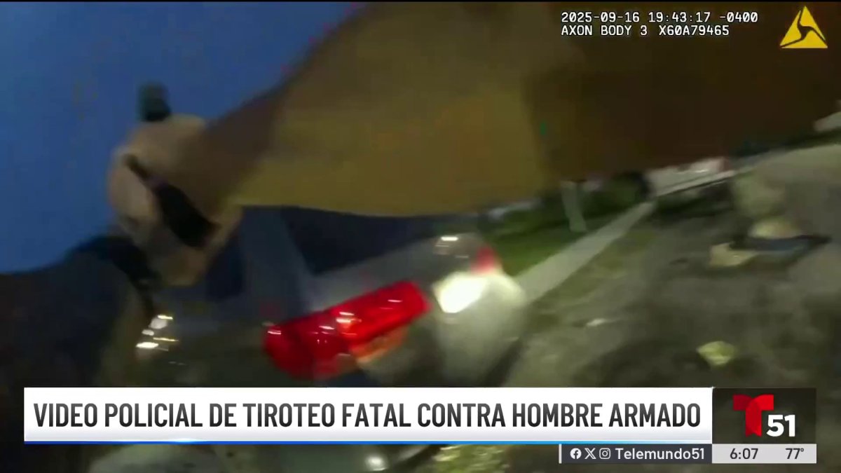 Impactante video muestra enfrentamiento a tiros entre policías y un ...