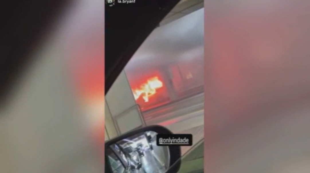 Combaten incendio vehicular en estacionamiento del Aeropuerto ...