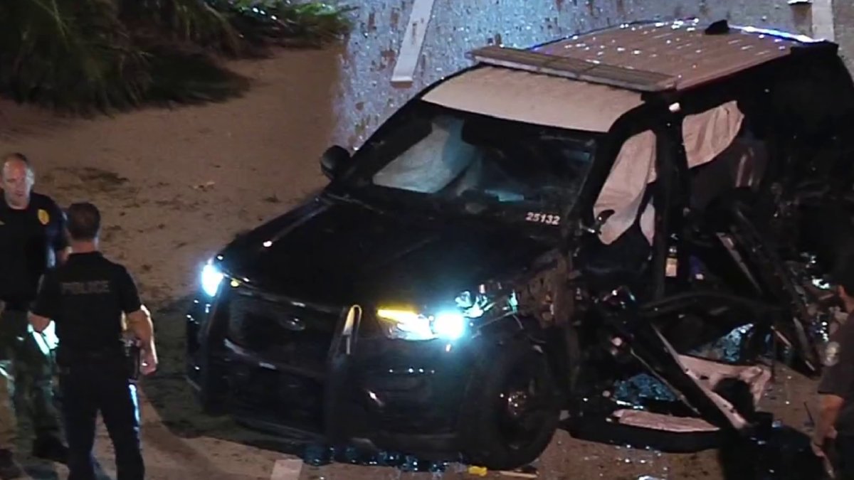 Choque en Hollywood deja a un agente hospitalizado y un conductor huye ...